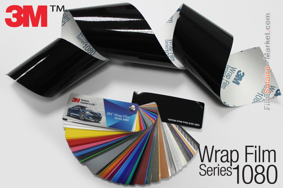 Film total covering - 3M series 1080-G212 Gloss Black Metallic Wrap ...