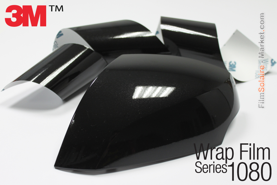 Film total covering - 3M series 1080-G212 Gloss Black Metallic Wrap ...