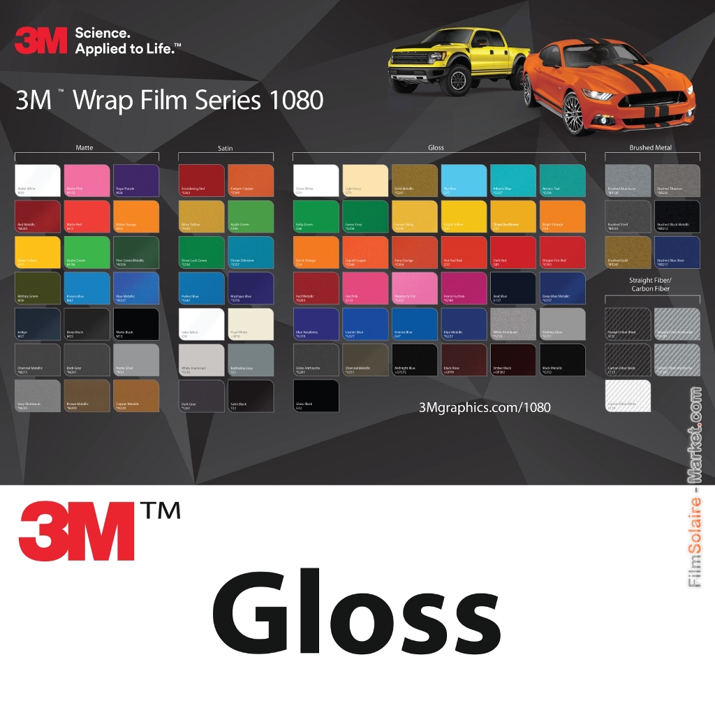 Film total covering - 3M series 1080-G377 Wrap Film Gloss Cosmic Blue ...