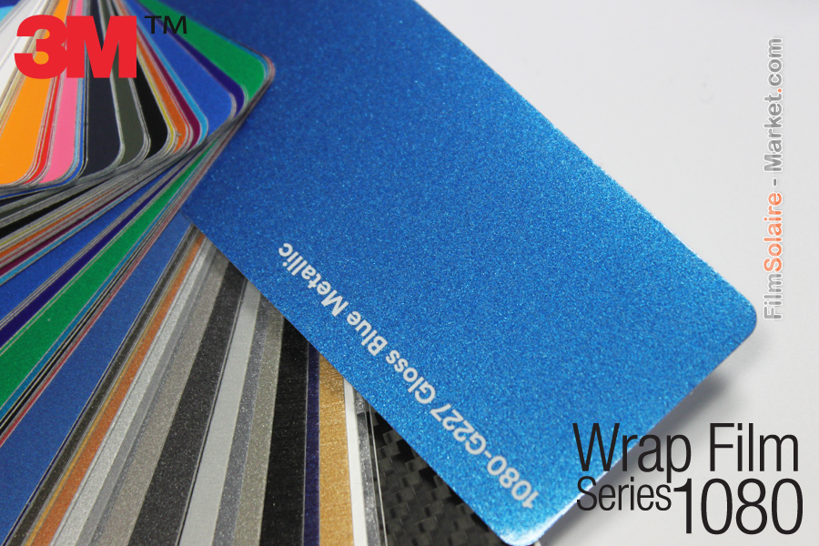 Film total covering - 3M series 1080-G227 Gloss Blue Metallic Wrap Film ...