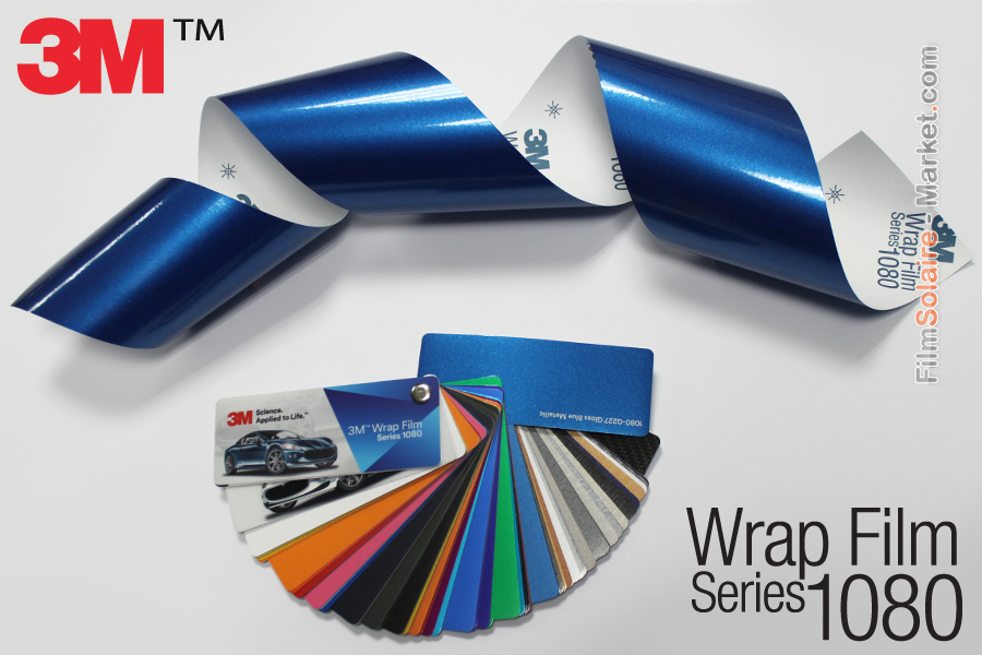 Film total covering - 3M series 1080-G227 Gloss Blue Metallic Wrap Film ...