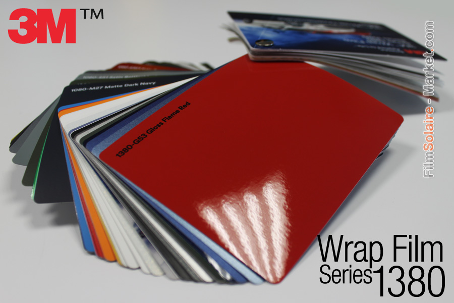 Film total covering - 3M series 1380 G53 Flame Red Brillant, car ...