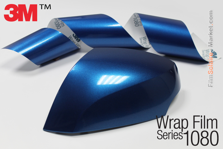 Film total covering - 3M series 1080-G227 Gloss Blue Metallic Wrap Film ...